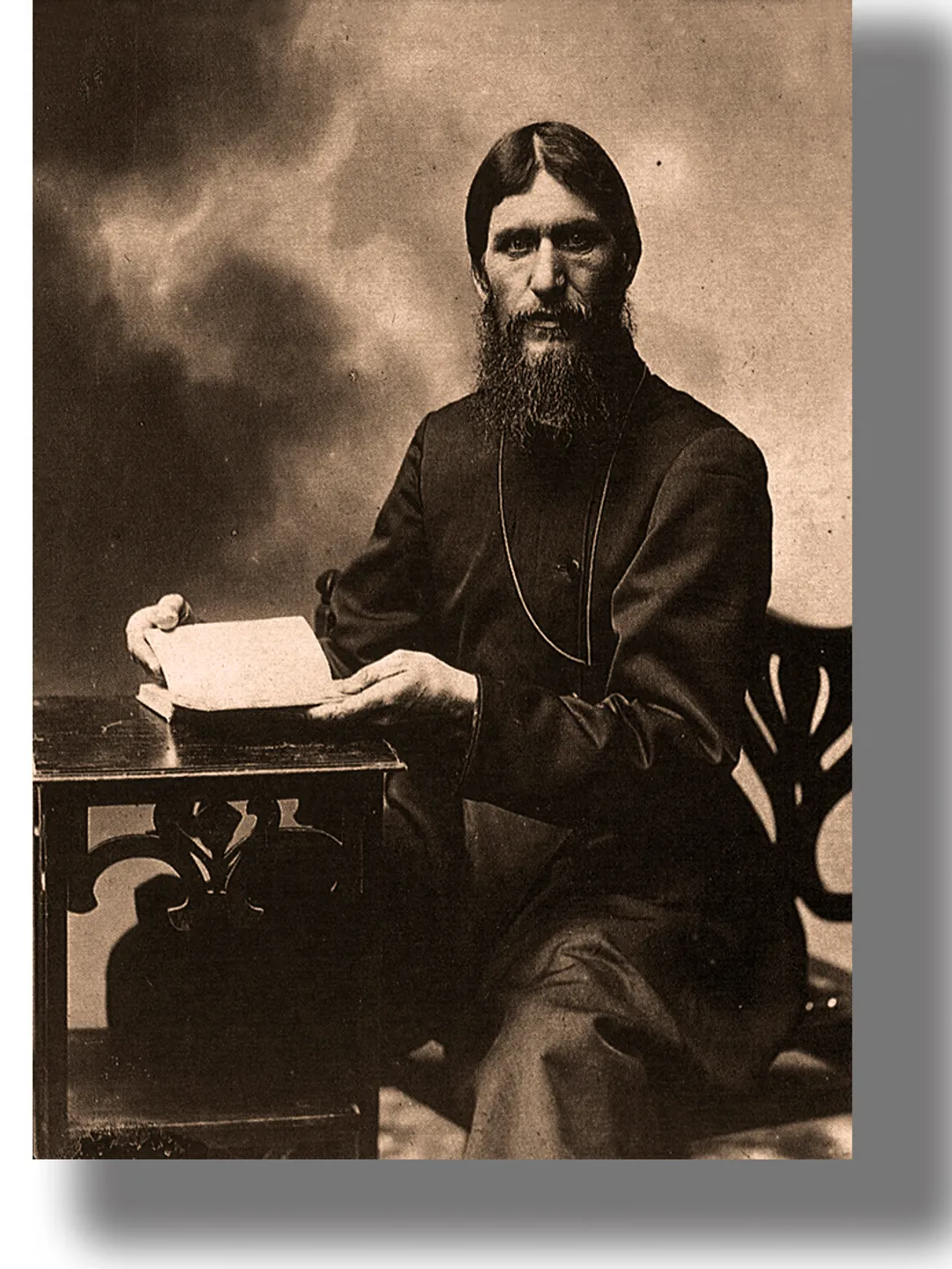 Grigori Rasputin. Photo portrait of a famous Russian mystic.