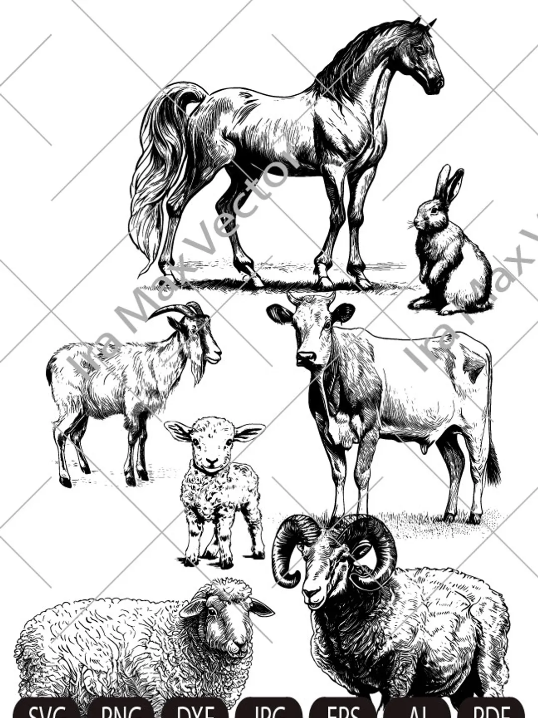 Farm animals 7 arts