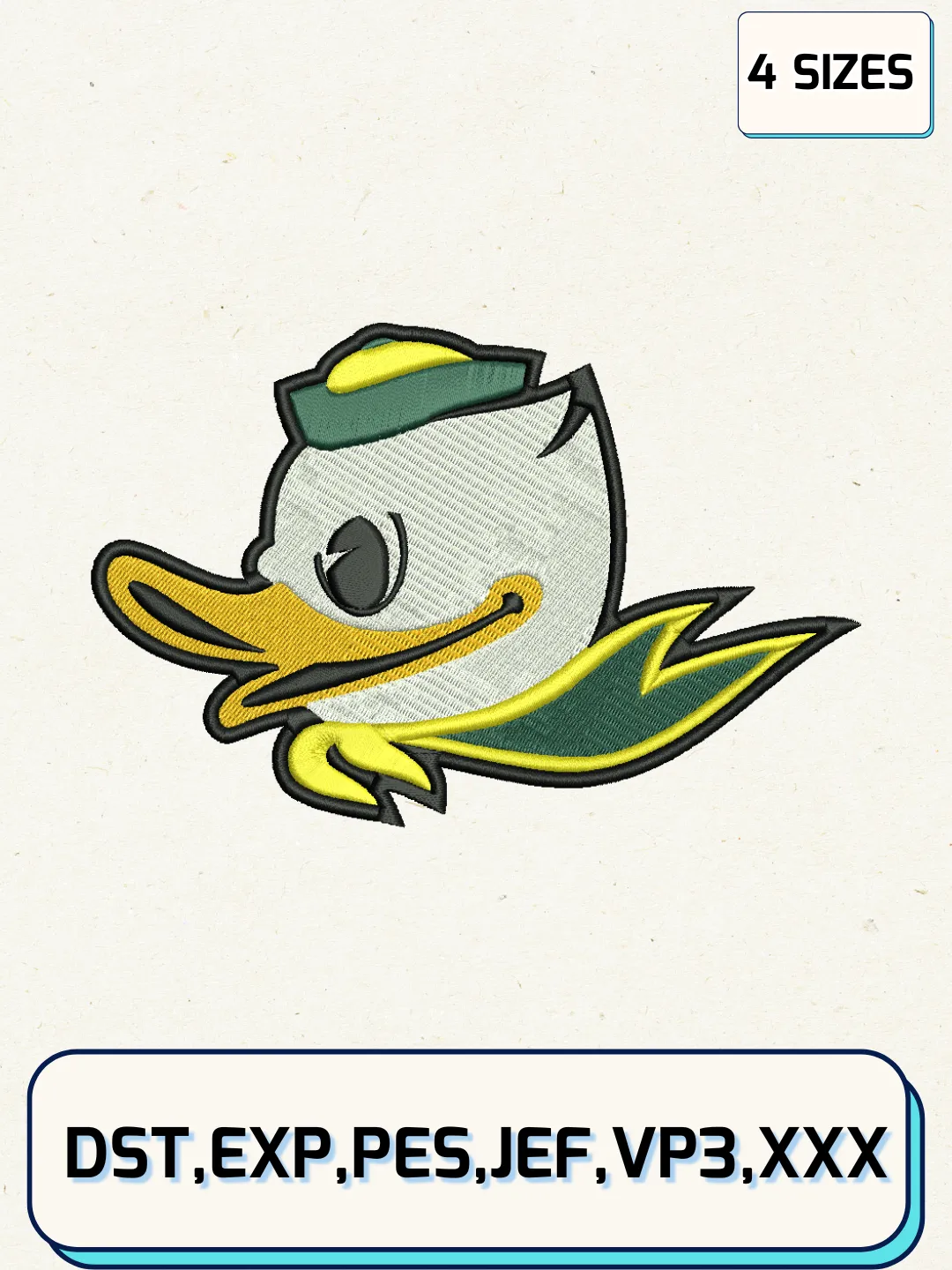 Oregon Ducks Logos Embroidery Design Files, NCAA Logos Embroidery ...