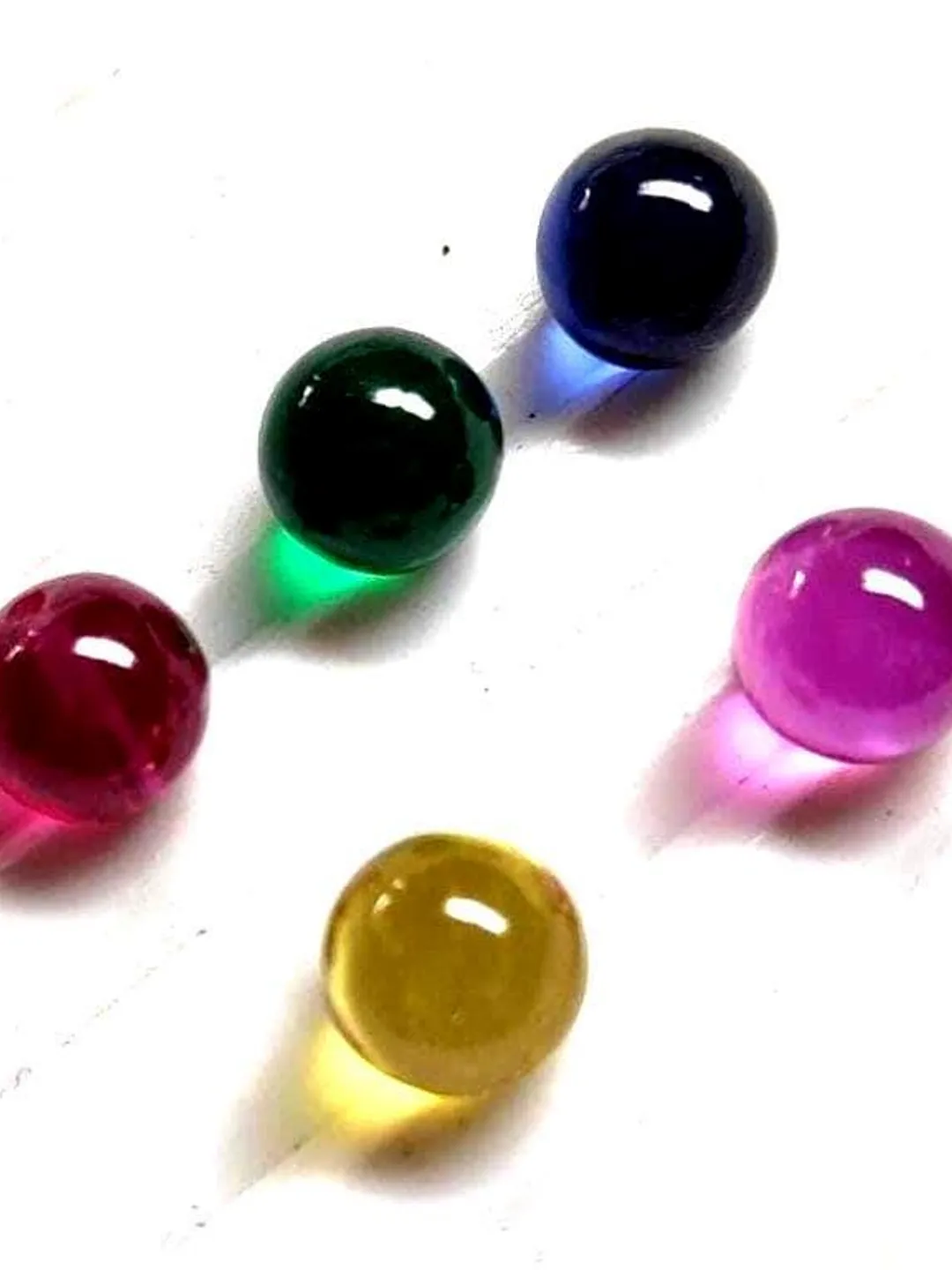 AAA Rated Lab Created Find Multi Round Balls,Plain Beads Synthetic Ruby ...