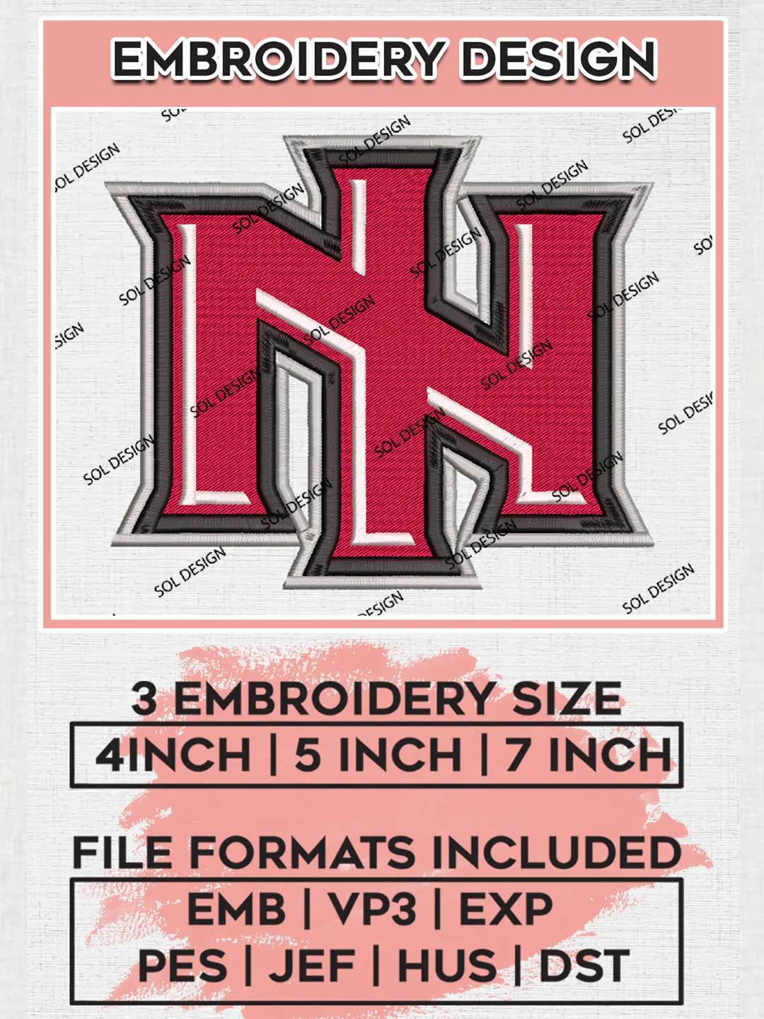 NCAA NIU Huskies College Football Team Logo embroidery designs, NCAA ...