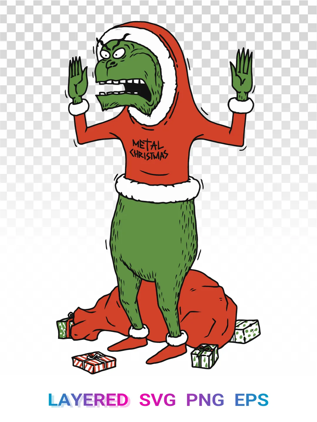 Beavis And Butthead Christmas SVG, Santa Grinch PNG 🎅