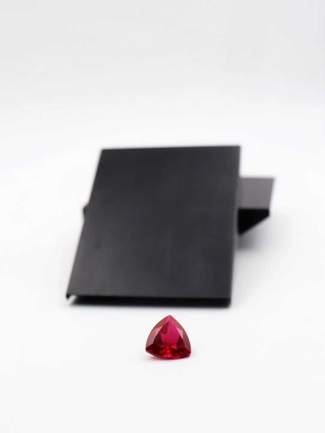 Red Ruby Triangle Shape AAA Rated Lab Created Red Ruby Faceted Gemstone ...