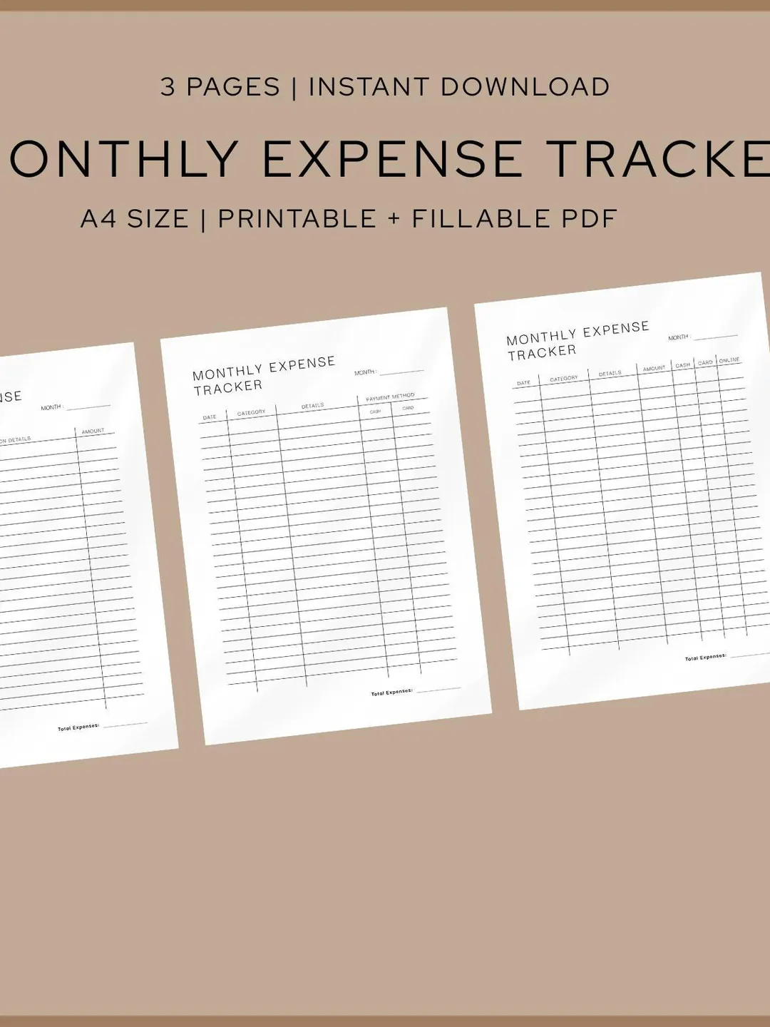 Financial Planner Canva Template | Budget Tracker, Savings Goals ...