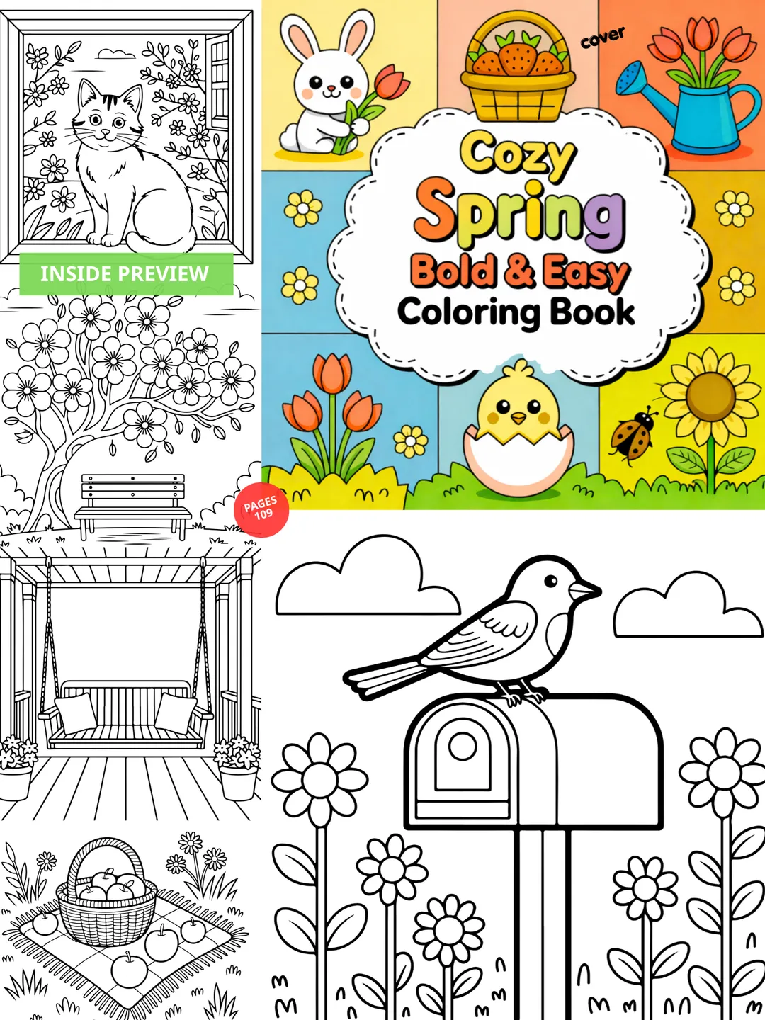 Cozy Friend Coloring Book