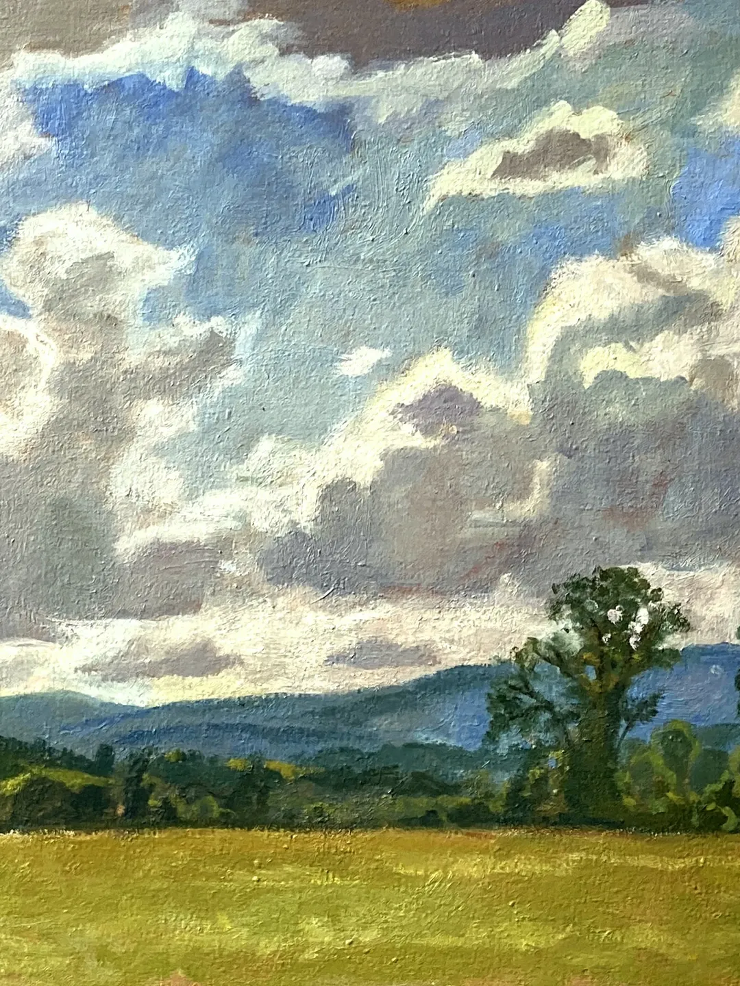 Original Landscape Painting - Summer Light/Berkshires - 6x9 Oil on ...