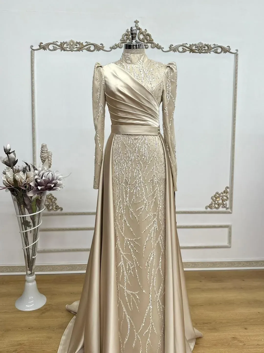 AHUNARE HIJAB - Wedding Dress, Muslim Evening Gown, Nikah, Islamic ...
