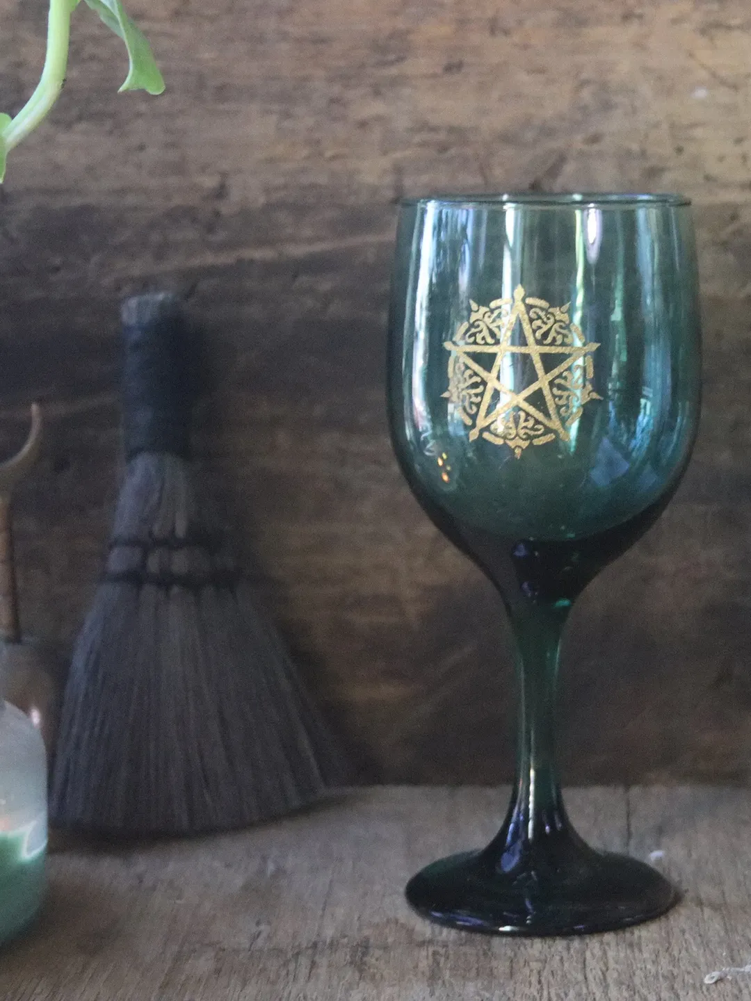 LAST ONE! Pentacle Chalice, Witch's Pentacle Chalice, Green Chalice ...