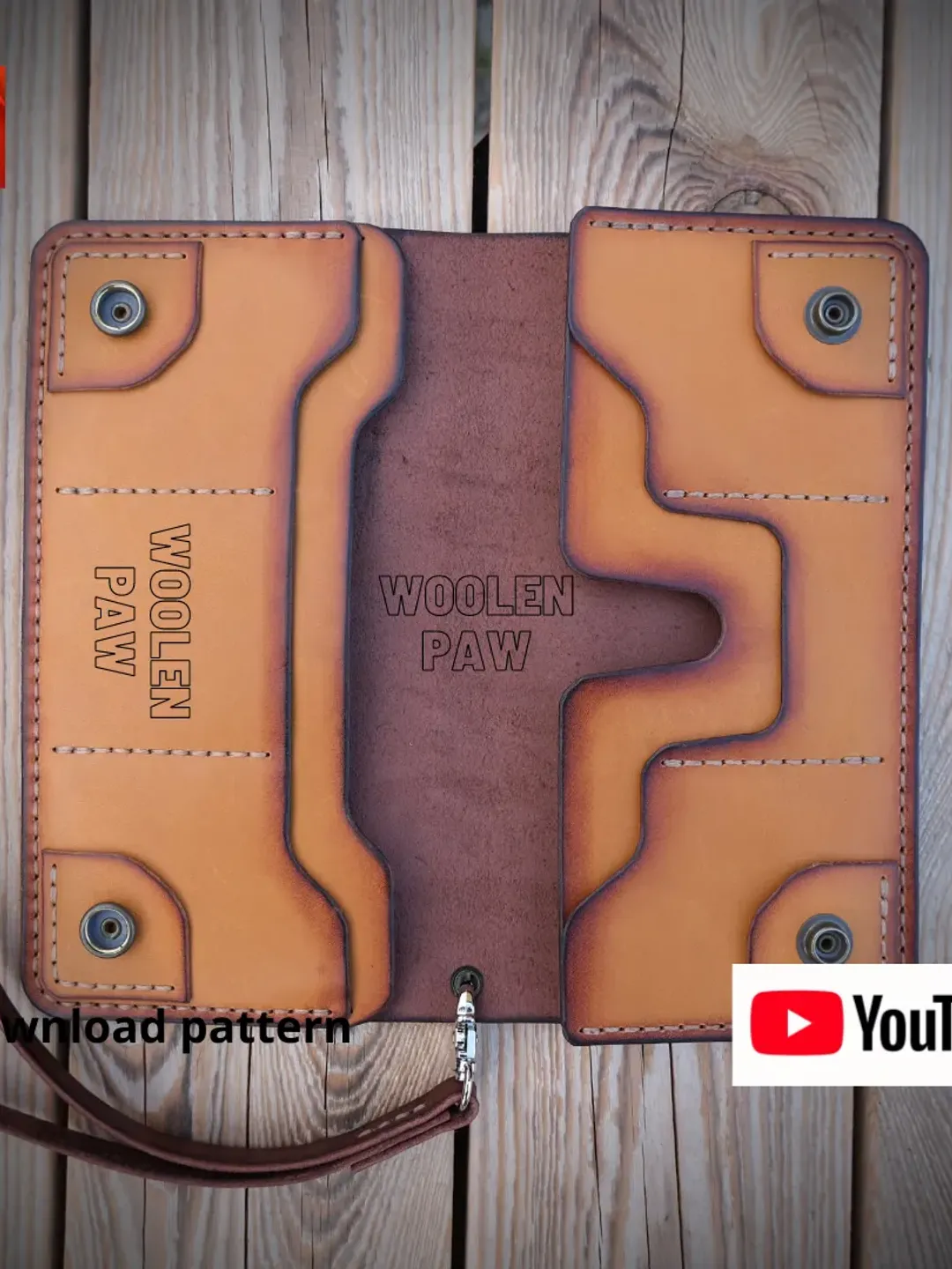 PDF pattern to make a Big Wallet. PW6
