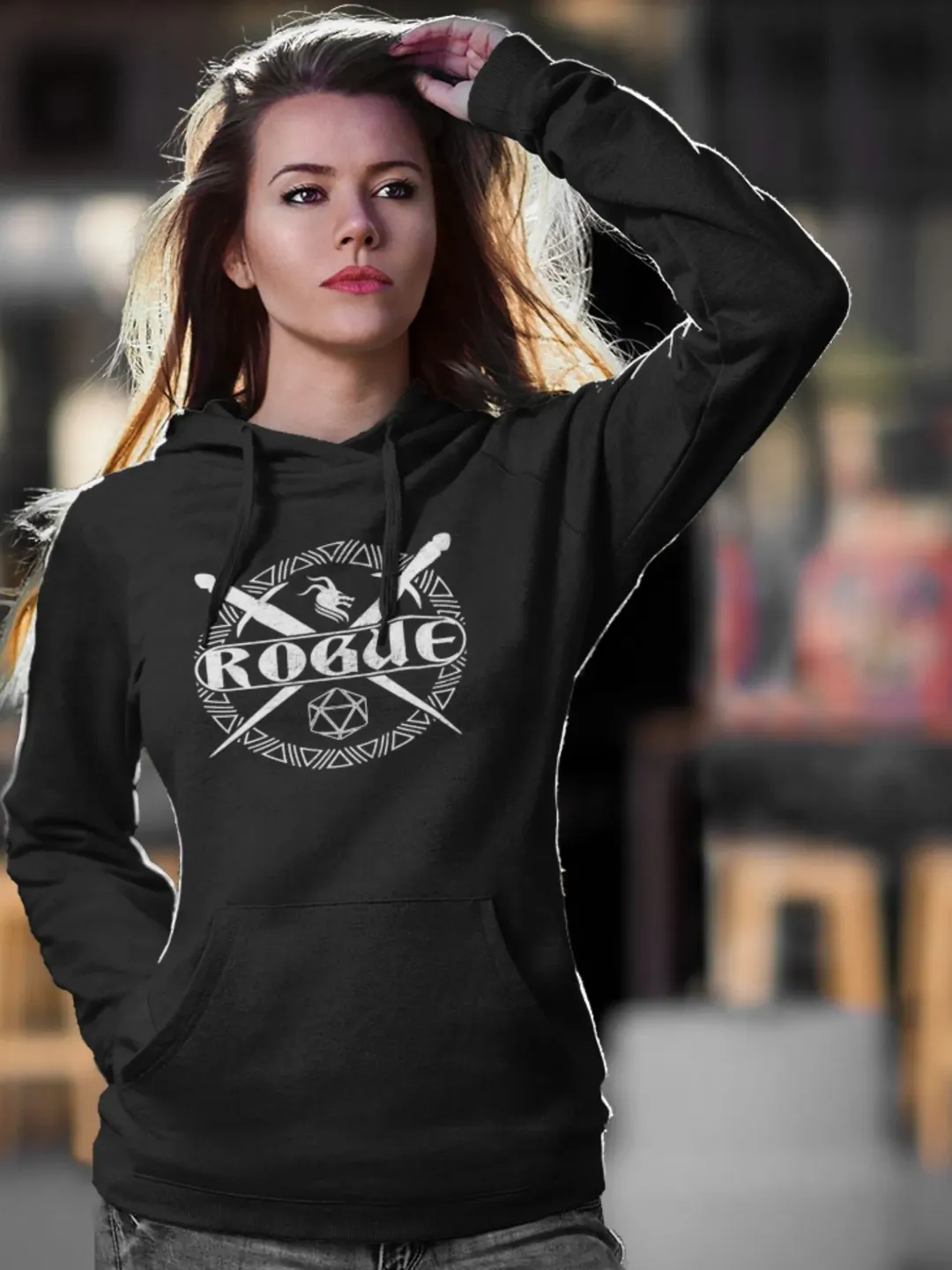 Rogue Roleplaying Hoodie | DnD Inspired Sweatshirt, War Gaming Shirt ...