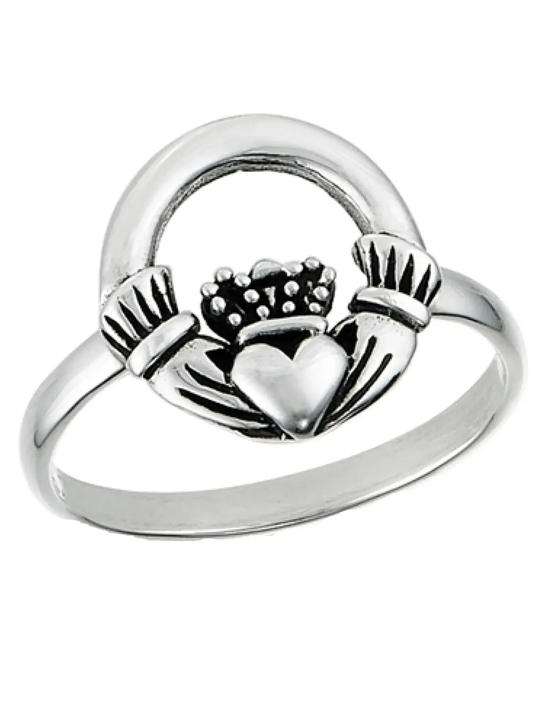 Claddagh Ring, Celtic Sterling Silver Ring, Claddagh Promise Ring ...