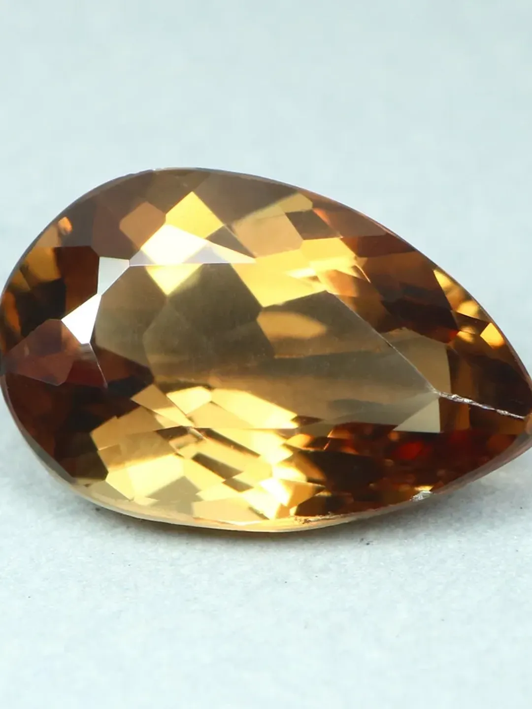 1.60 CT Superb ! Brown Color Pear Cut 100% Natural Enstatite Gemstone