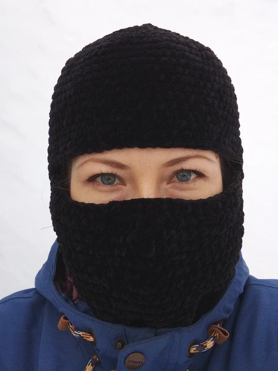 Plush balaclava crochet. Pastel balaclava hand knit for teens. Fluffy ...