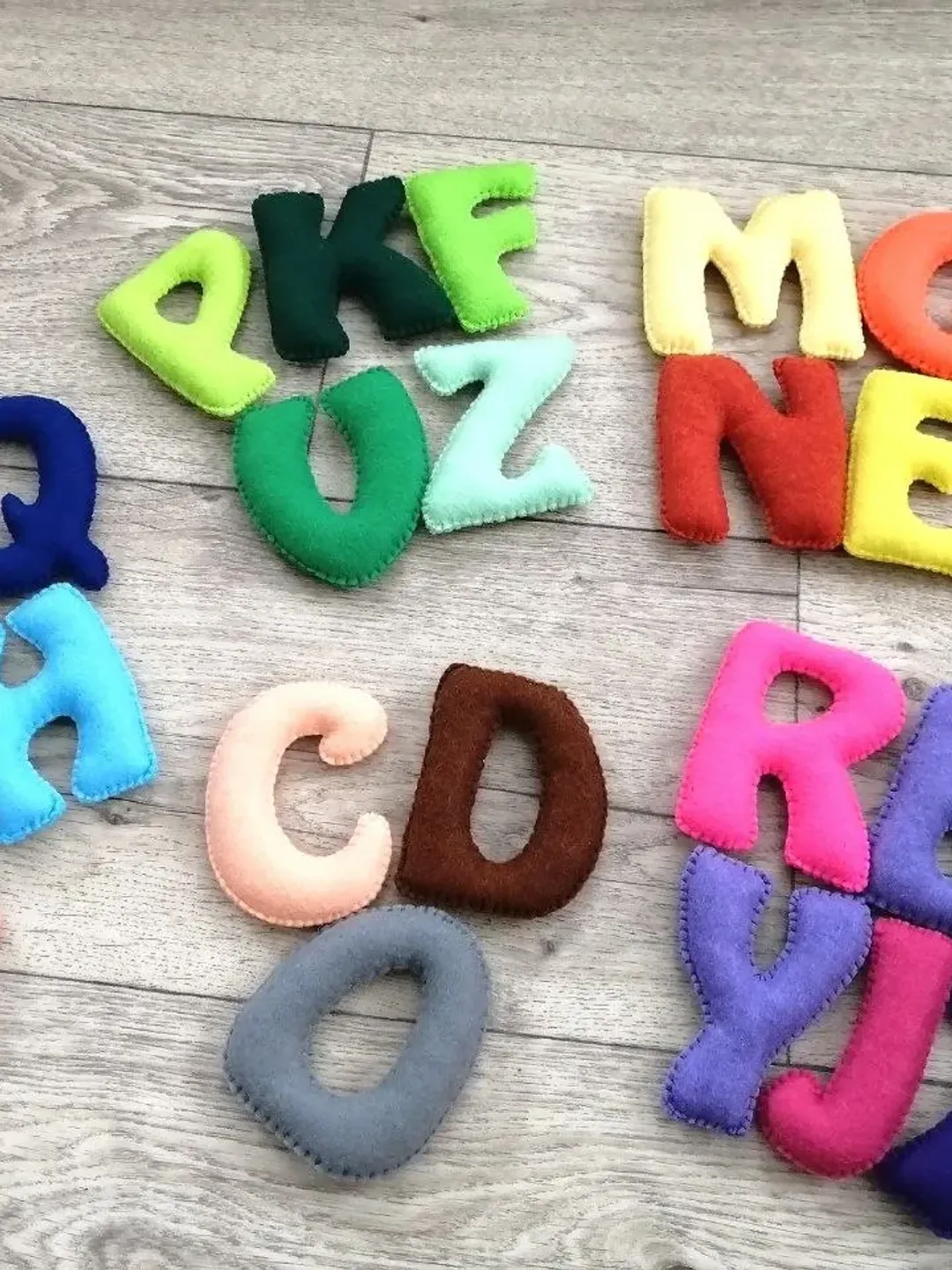 English alphabet for kids Soft letters from felt Soft Alphabet Soft Toy ...