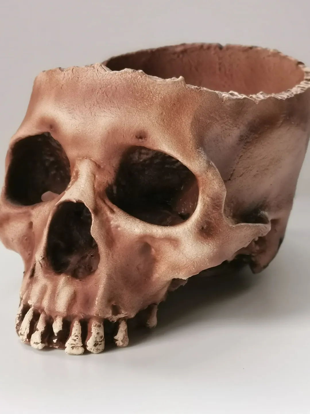 Skull Planter Pot, Full-size 3d Printed Realistic Human Skull Flower ...