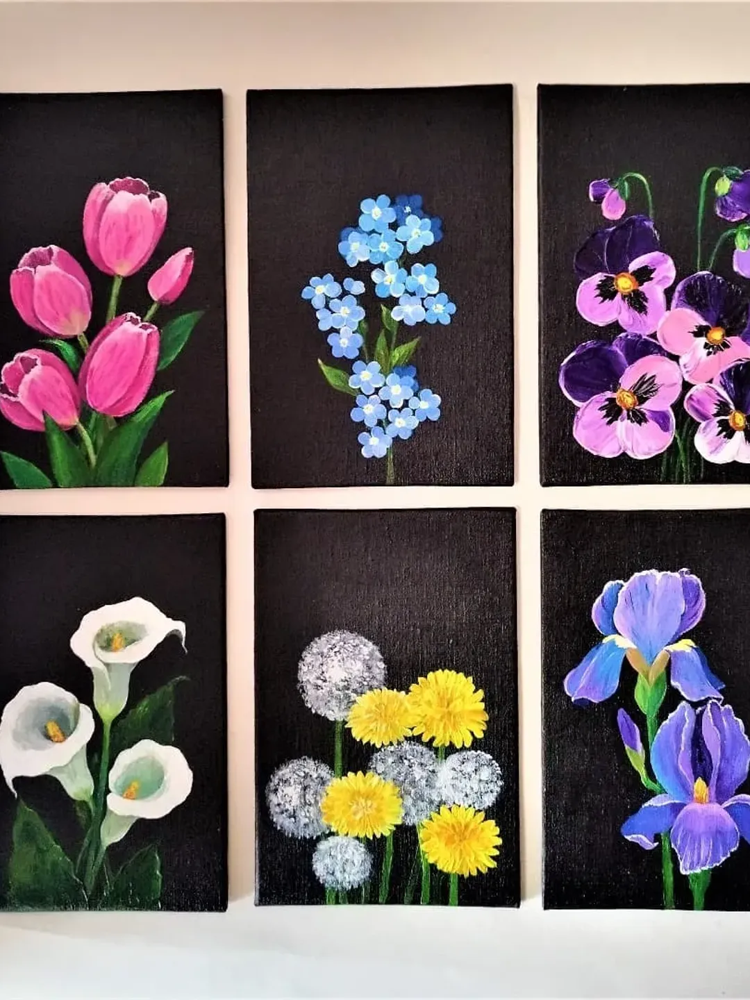 Flower on canvas store