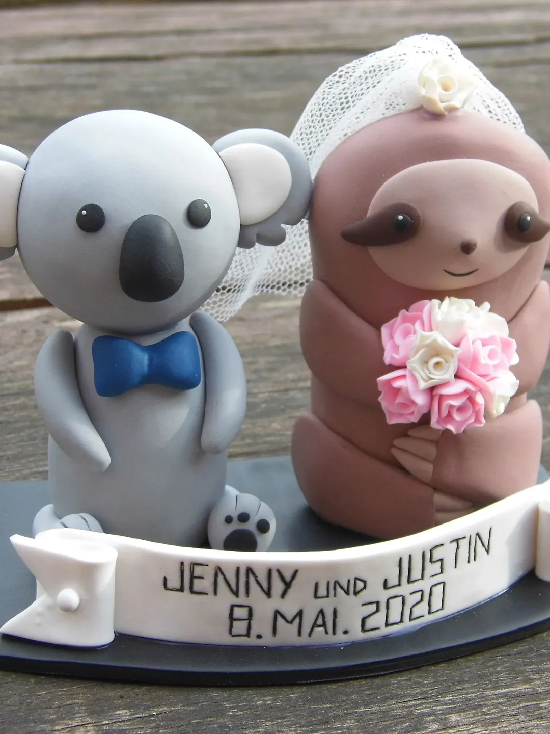 Custom Wedding Cake Topper Figurine, Wedding Cake Topper Bride Groom ...