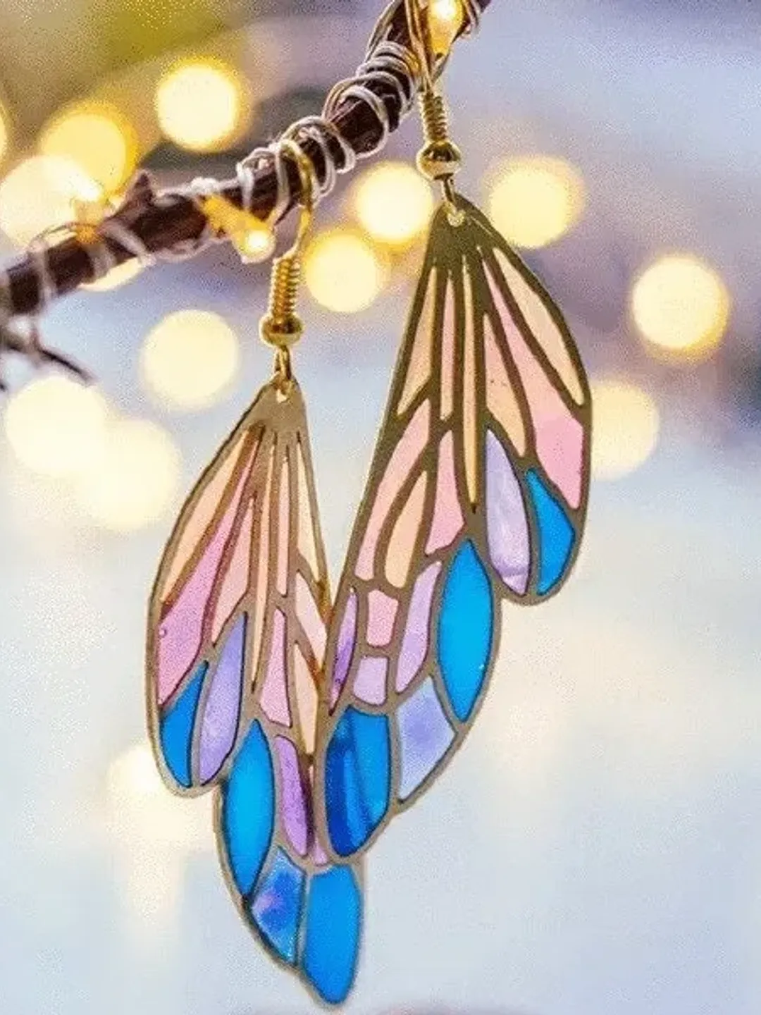 PDF tutorial Beaded Butterfly earrings Peyote and herringbone stitches ...