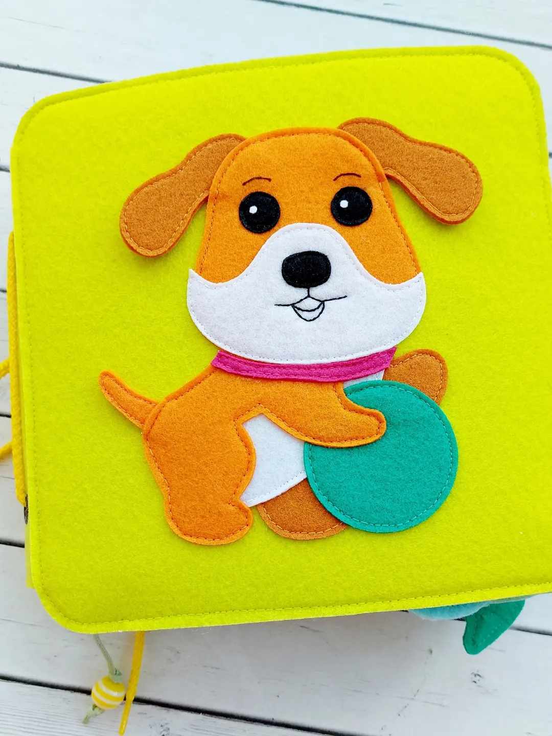 Tactile Felt Book for Kids: Learn About Pets with Finger Toys