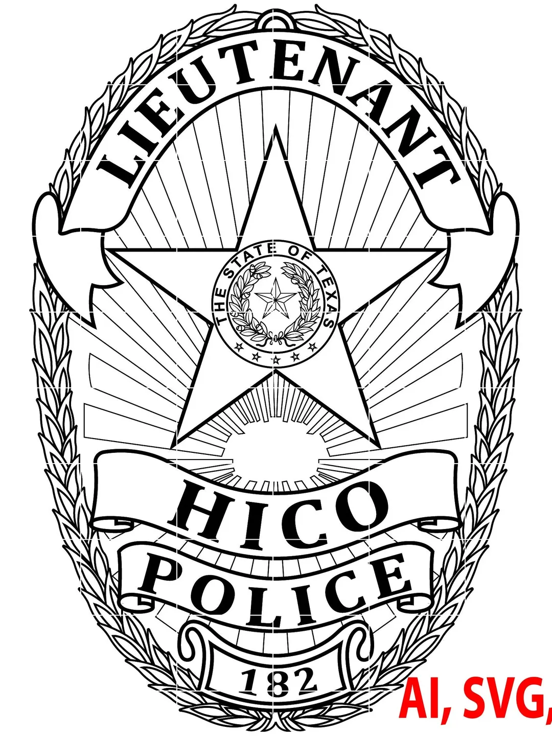 Police Badge, State of Texas Unthsc Police Badge, Logo, Seal, Custom ...