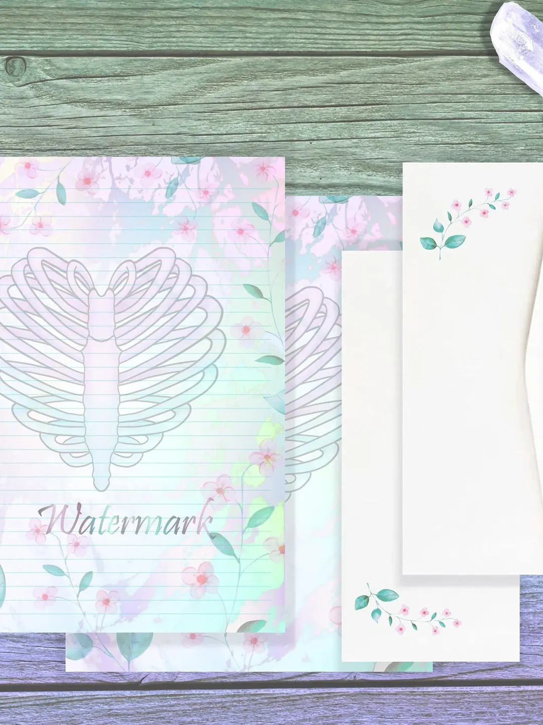 Creepy Cute Valentine Writing Paper | Valentine Stationery | Gothic ...