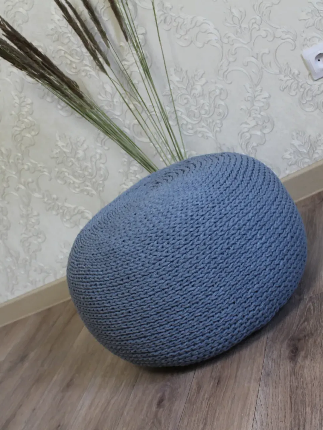 Crochet, crochet pouf pattern, pouf pattern, crochet ottoman, footstool ...