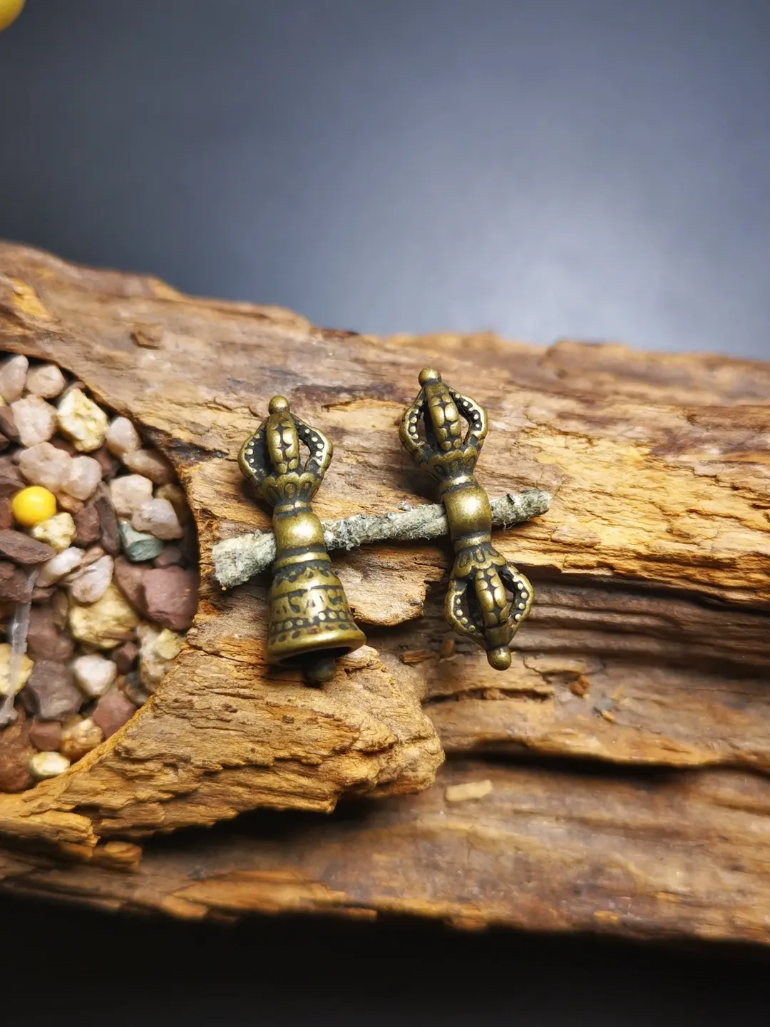 Gandhanra Handmade Tibetan Amulet Pendant,Vajra and Dorje Bell, Mala ...