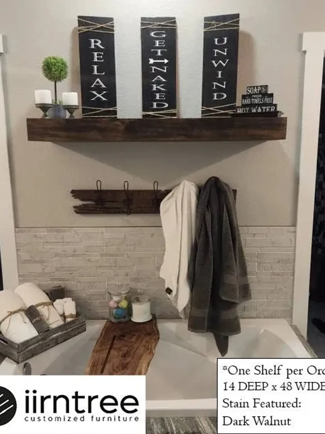 FREE SHIPPING!!! - Wood Floating Shelves 3-Inches Thick | 14-inches ...