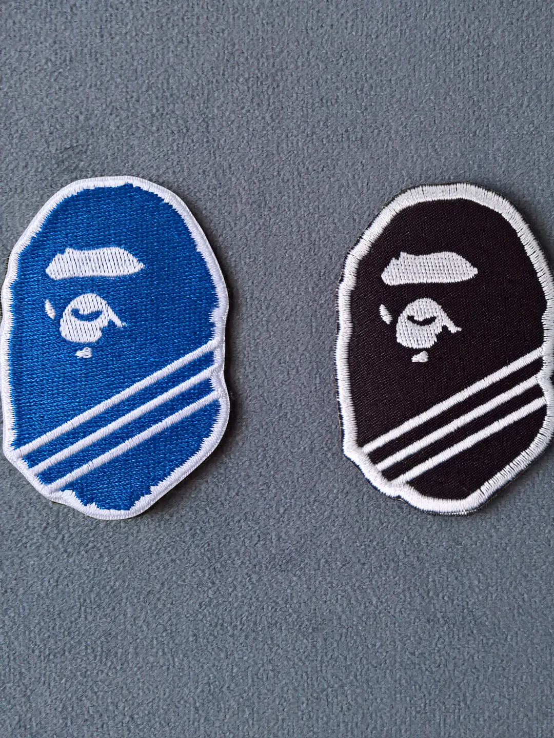 Bape Ape Head Sew on Patch Bathing ape patch Collaboration Blue or Black