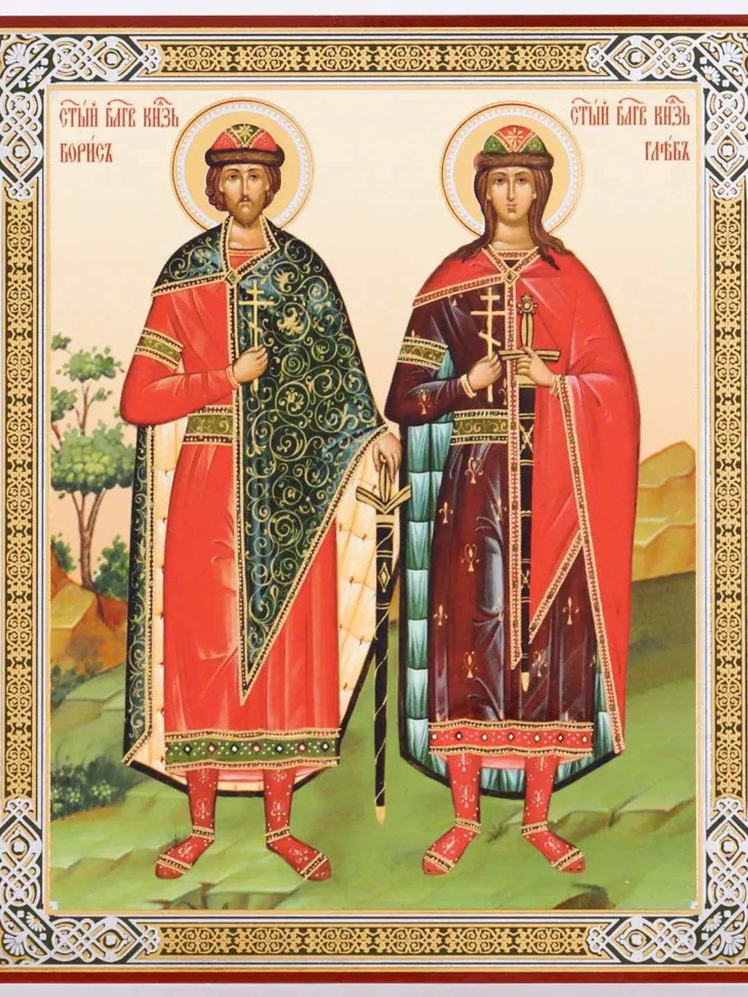 Saints Boris and Gleb icon | Orthodox gift | free shipping from the ...