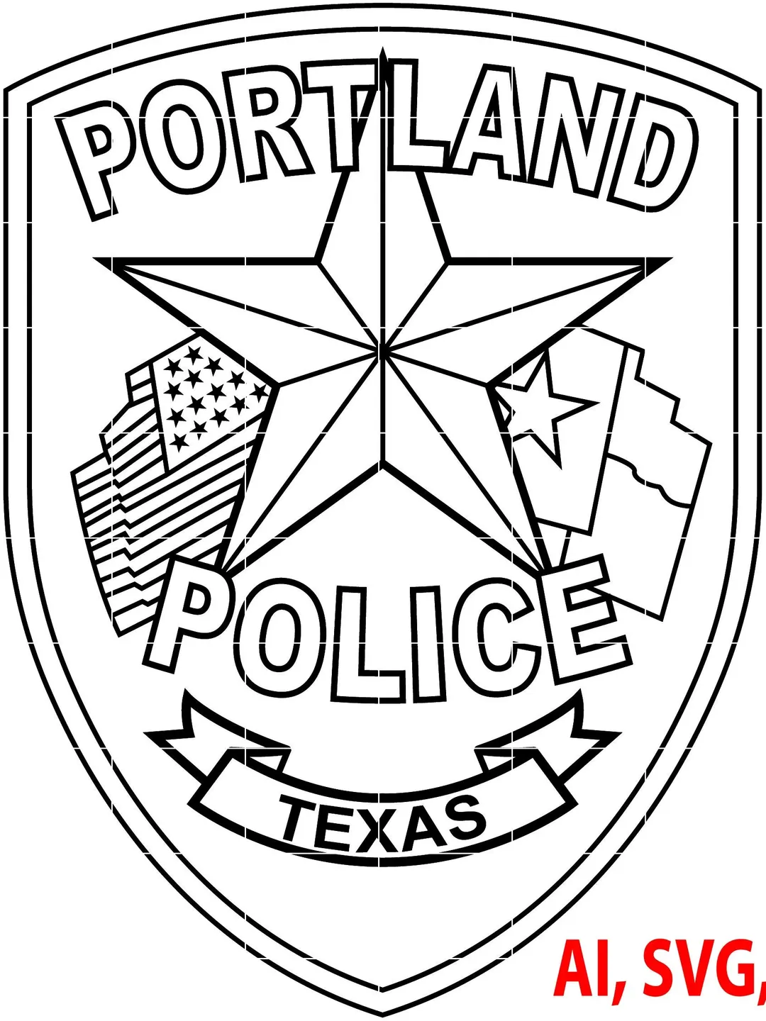 Police Badge, State of Texas Unthsc Police Badge, Logo, Seal, Custom ...