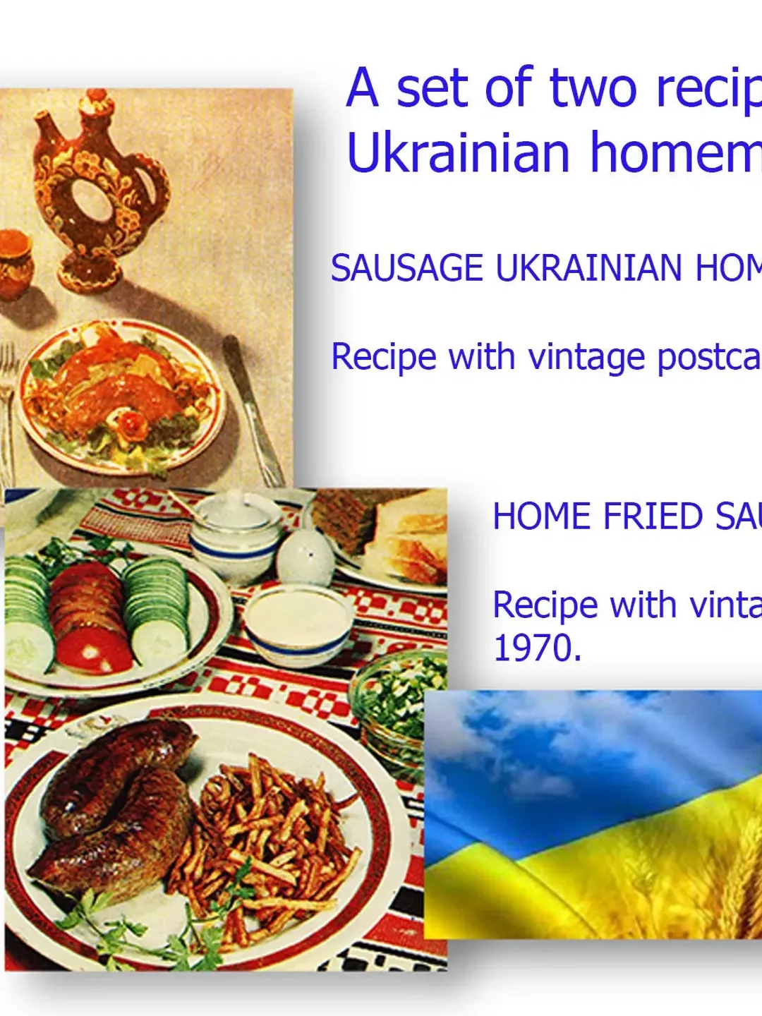 Recipe for Ukrainian homemade pork and lard sausage Digital file ...