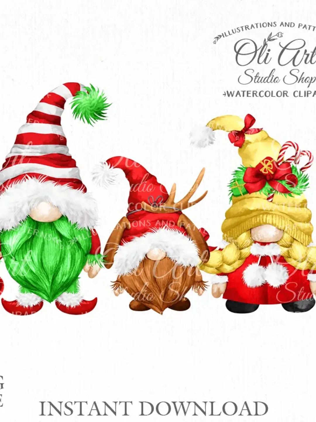 Christmas Gnome Png, Digital Clipart, Cute characters. Sublimation Png ...
