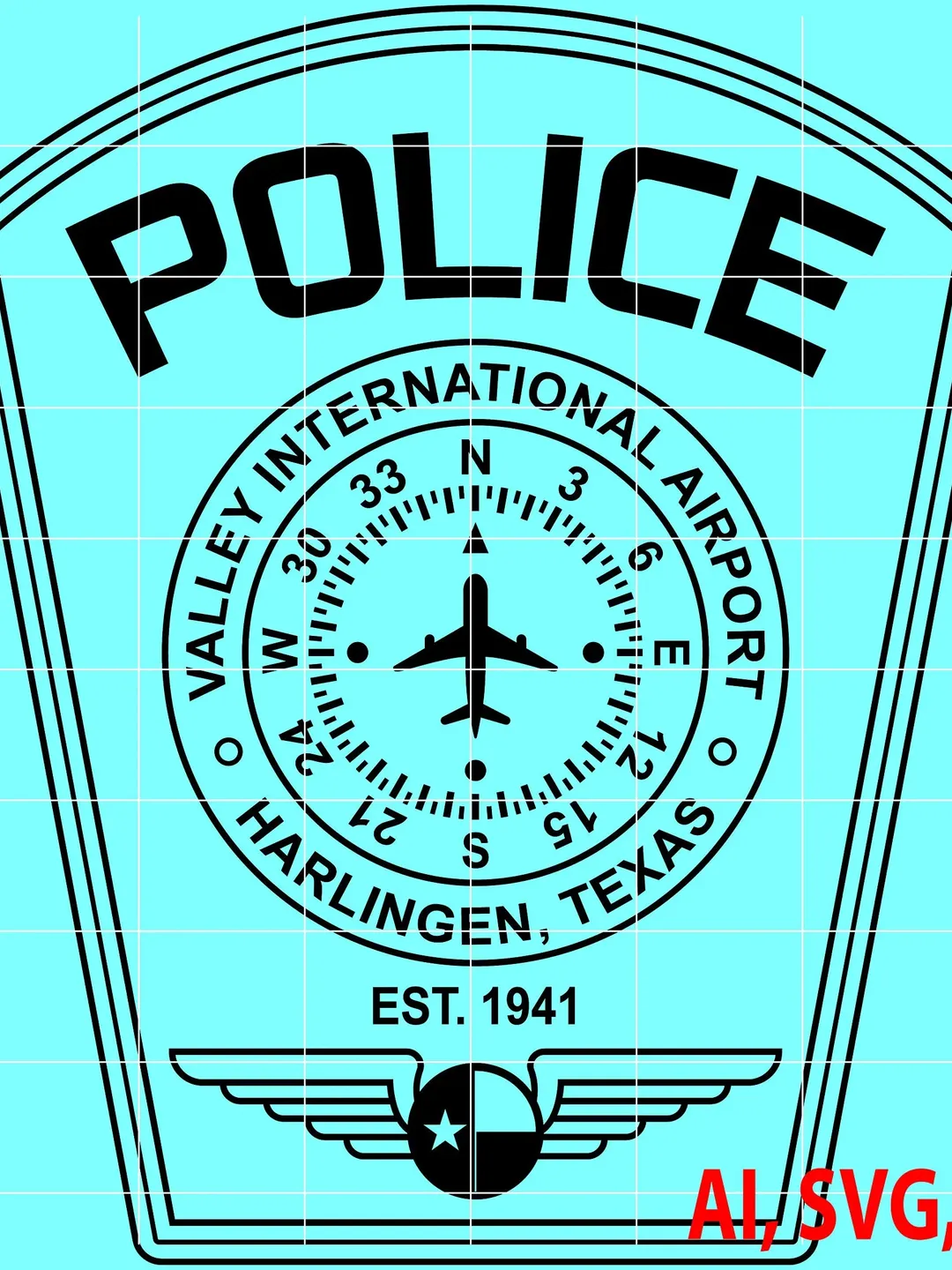 Police Badge, State of Texas Unthsc Police Badge, Logo, Seal, Custom ...
