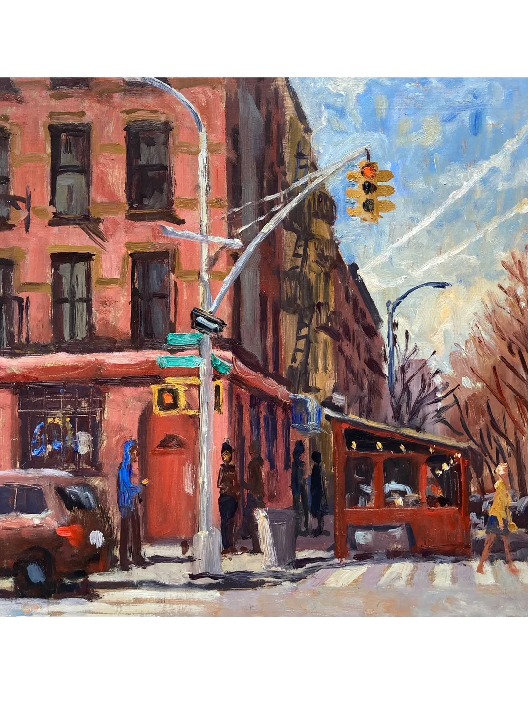 Original NYC Cityscape Painting - Vazac Avenue B/Tompkins Sq Park/East ...