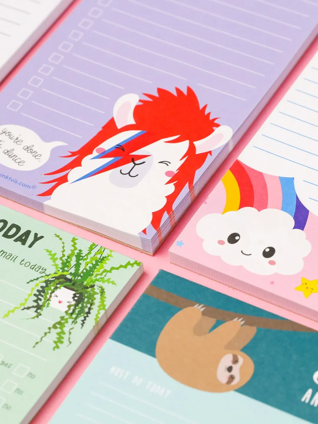Notepad stationery A5 Cloud rainbow double sided. Cute kawaii letter ...