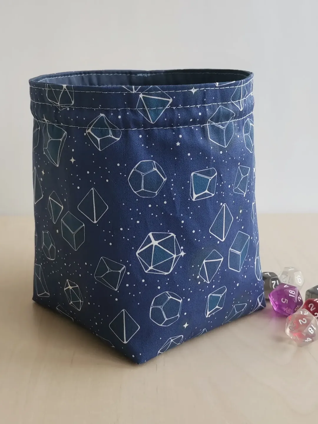 Large dice bag with pockets for 150-200 dice Galaxy dice