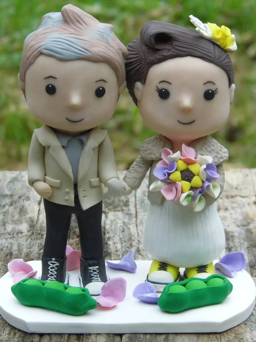 Custom Wedding Cake Topper Figurine, Wedding Cake Topper Bride Groom ...