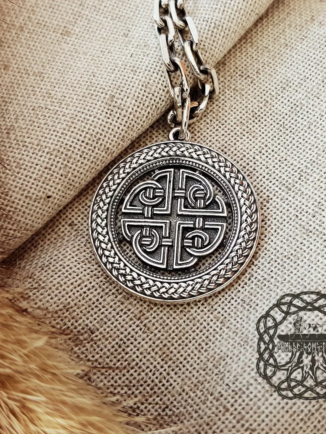 Sheild knot Pendant, Sterling Silver Necklace, Celtic Pendant, Celtic ...