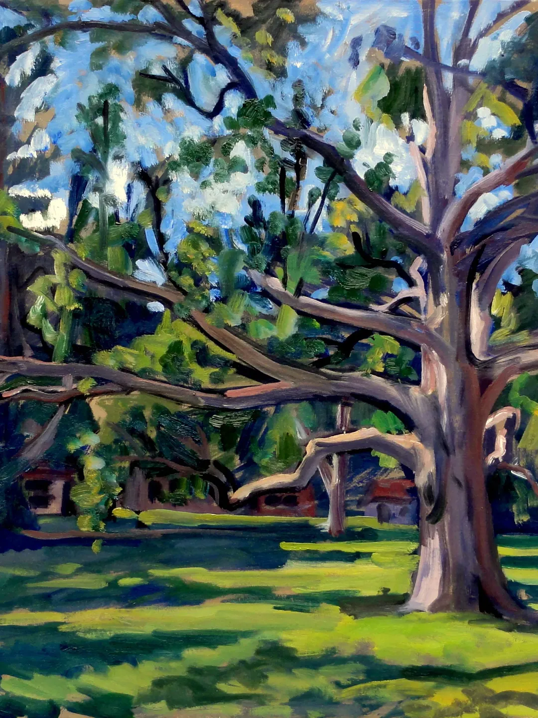 Original Tanglewood Landscape Painting -The Old Tree- 20x24 Oil on ...