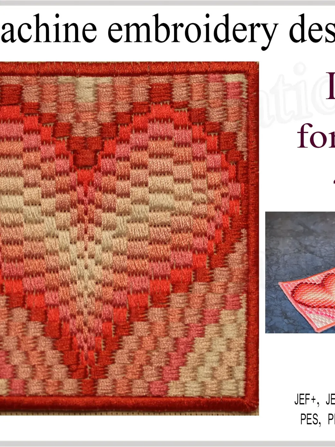 In the hoop embroidery design stand mug rug, plates, lunchmat