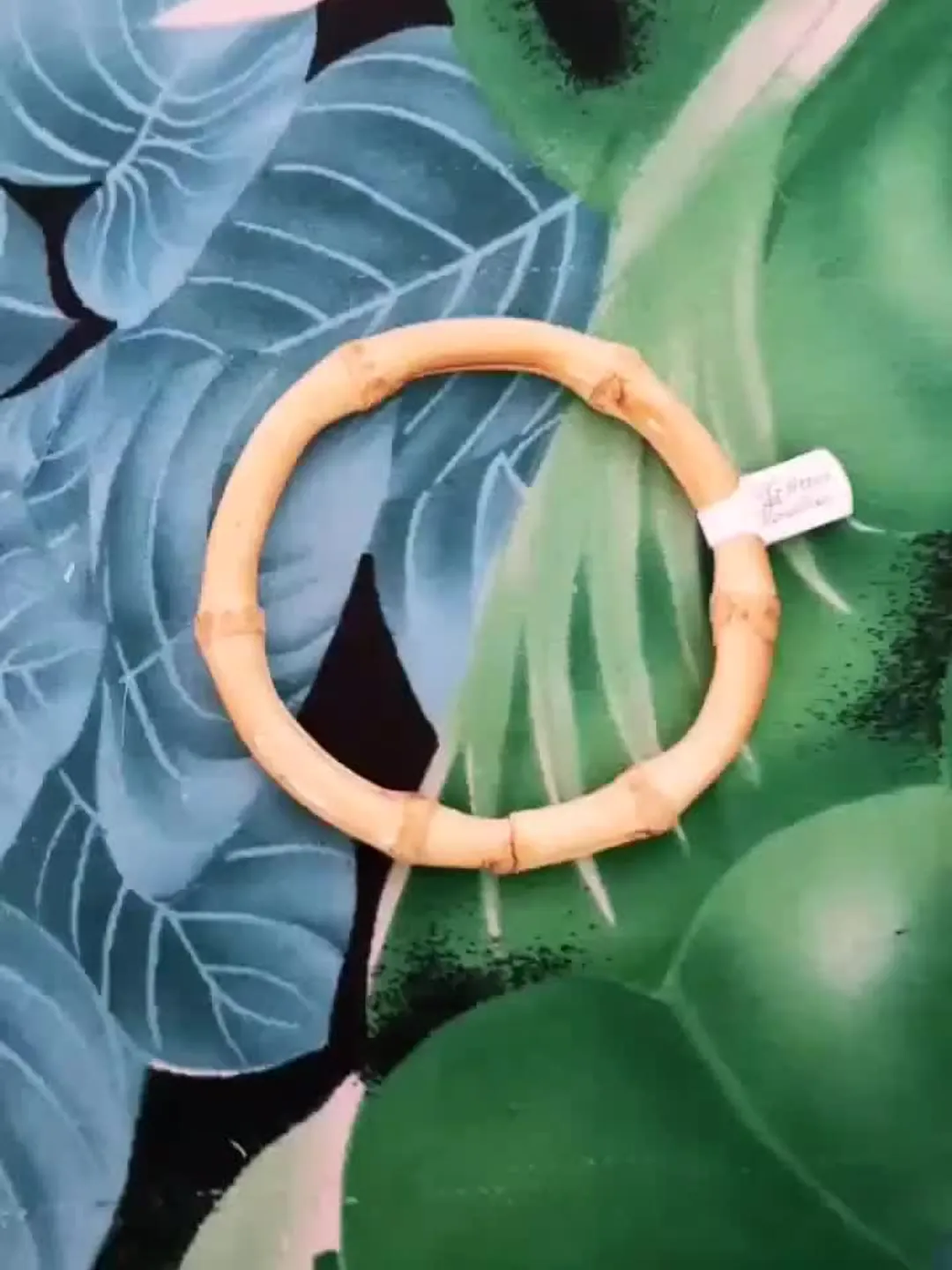 Real Bamboo Root Natural Bangle - Bracelet en Bambou - Anneaux en ...