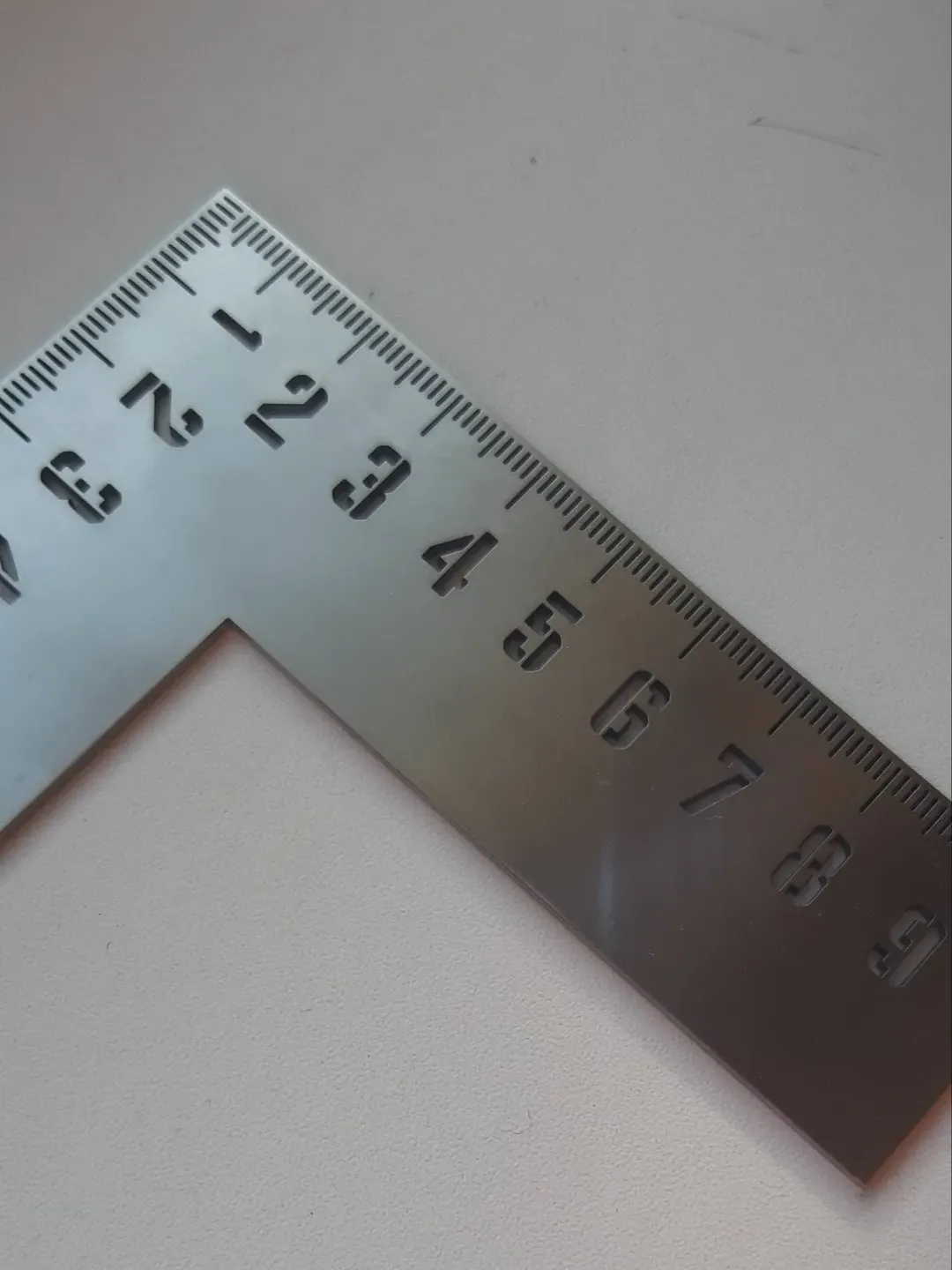 DIY Leather craft tool, Steel Leather Corner Ruler, Metal Leathercraft ...