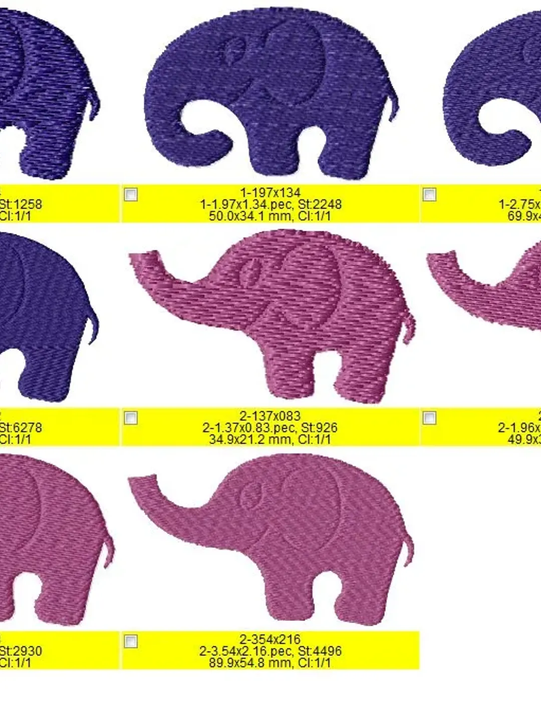 Elephant embroidery file Machine embroidery designs elephant Silhouette ...
