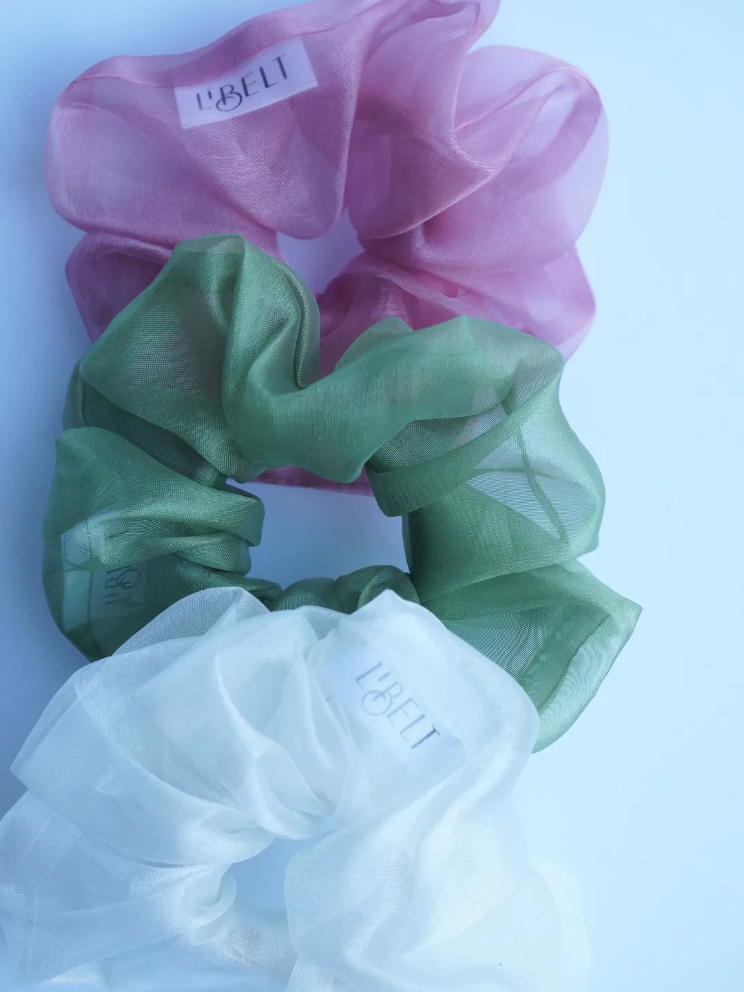 Scrunchies set, Big bridesmaid scrunchie, Hair tie bracelet, Silk scrunchie