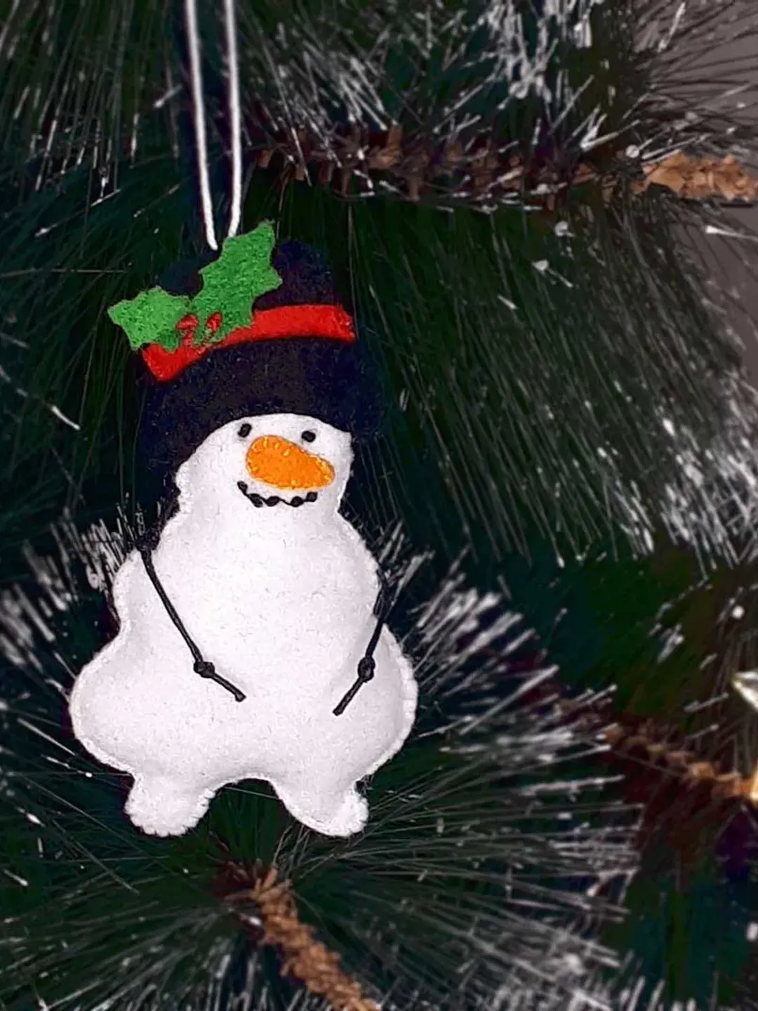 Snowman Ornament Christmas Felt Pattern , Stocking Stuffer for Kids ...