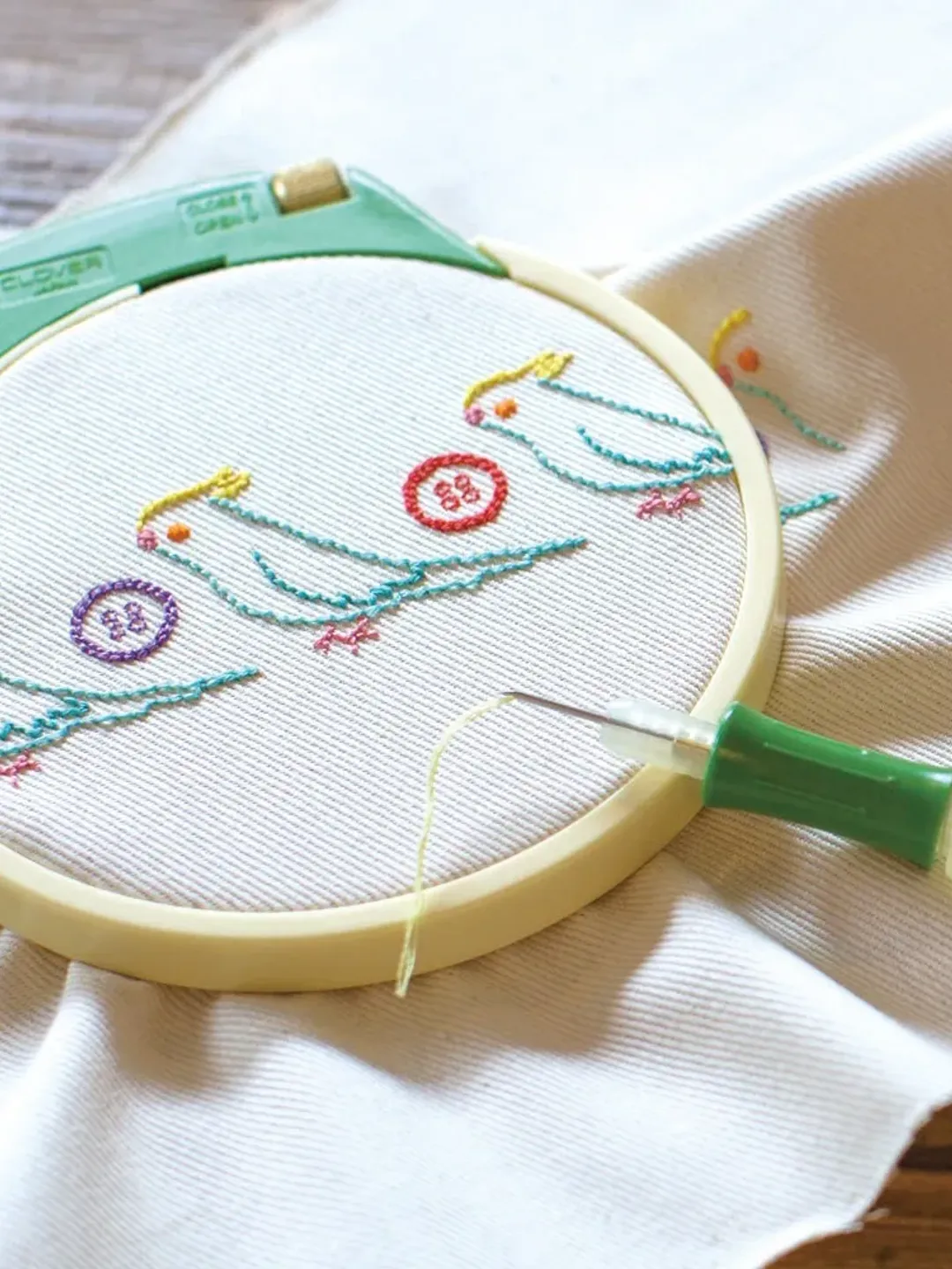 Clover Free Stitching Needle Art 57-413 from JAPAN