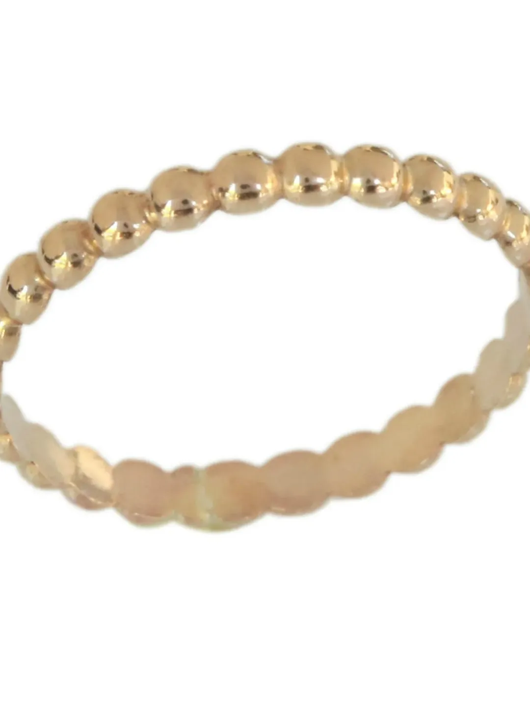 Toe Ring, Gold Toe Ring, 14k, Gold Beaded Toe Ring, Pinky Ring, Midi ...