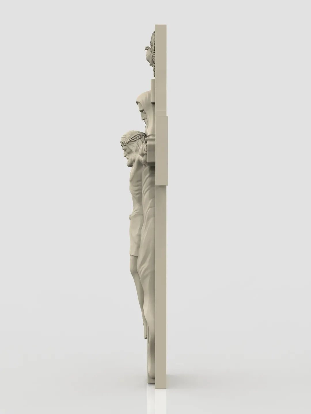 3D Model STL CNC Router file 3dprintable Catholic Cross Set 1