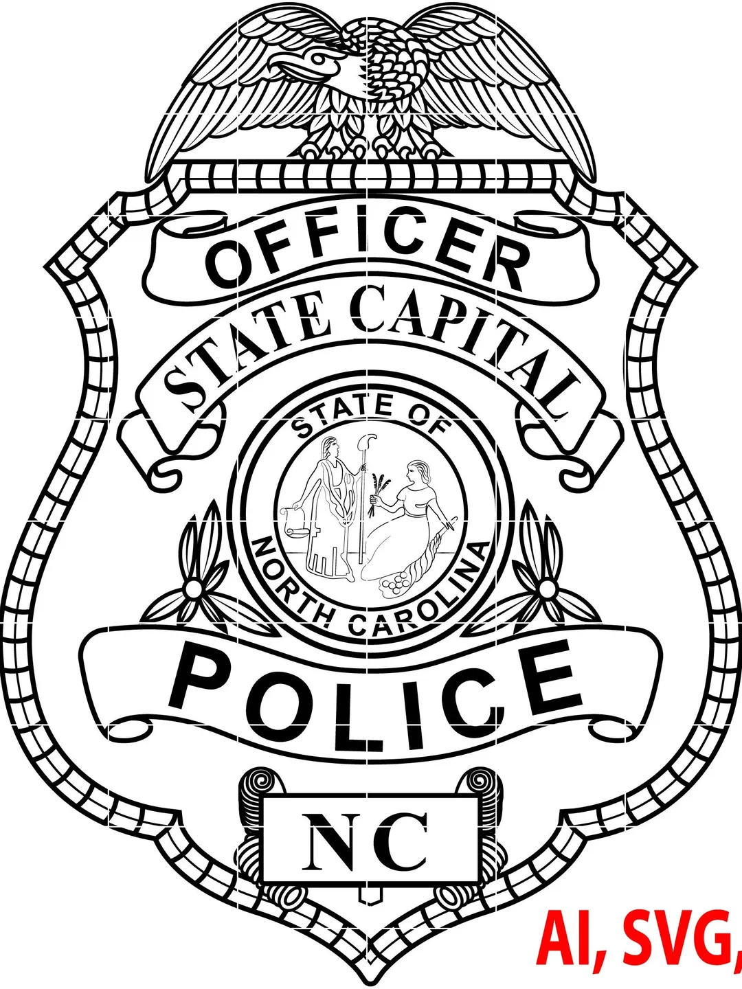 Police Badge, State of California Shafter Police Officer Badge, Logo ...